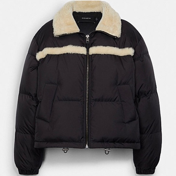 Coach | Jackets & Coats | Coach Puffer With Shearling L | Poshmark